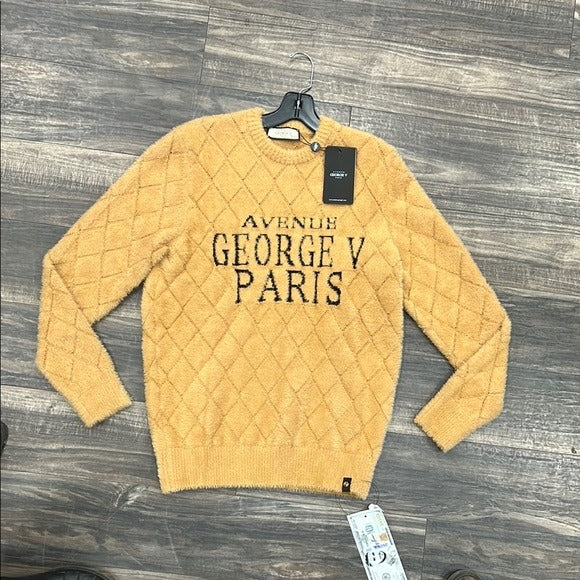 100% Authentic George V of Paris Designer 🧑‍🎨 Men's Tan Sweater ...